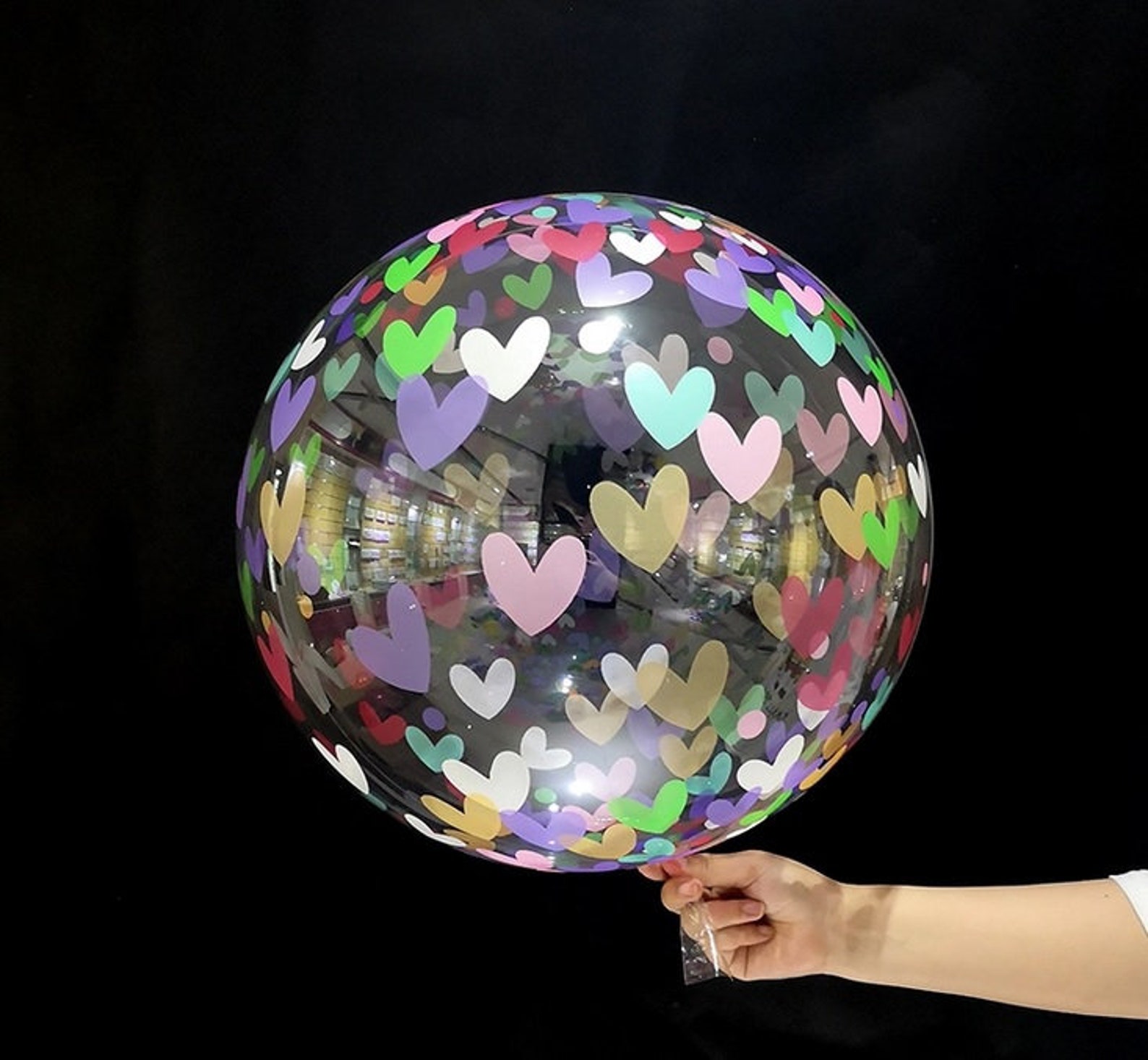 20 Clear Transparent Printed Helium Air Bubble Balloon Party - Etsy UK