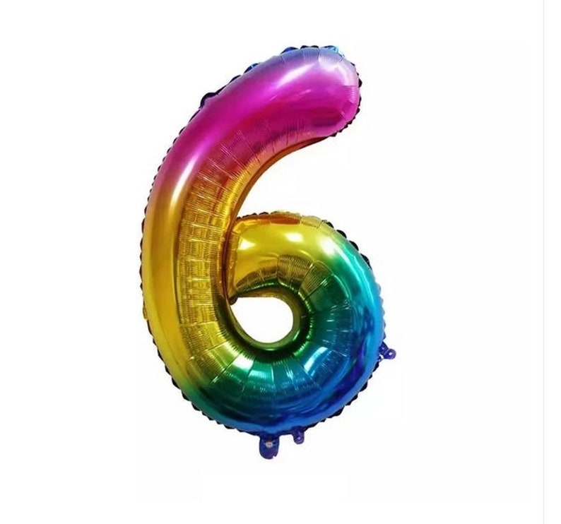 Giant 40 Rainbow Number Balloon Wedding White Party - Etsy UK