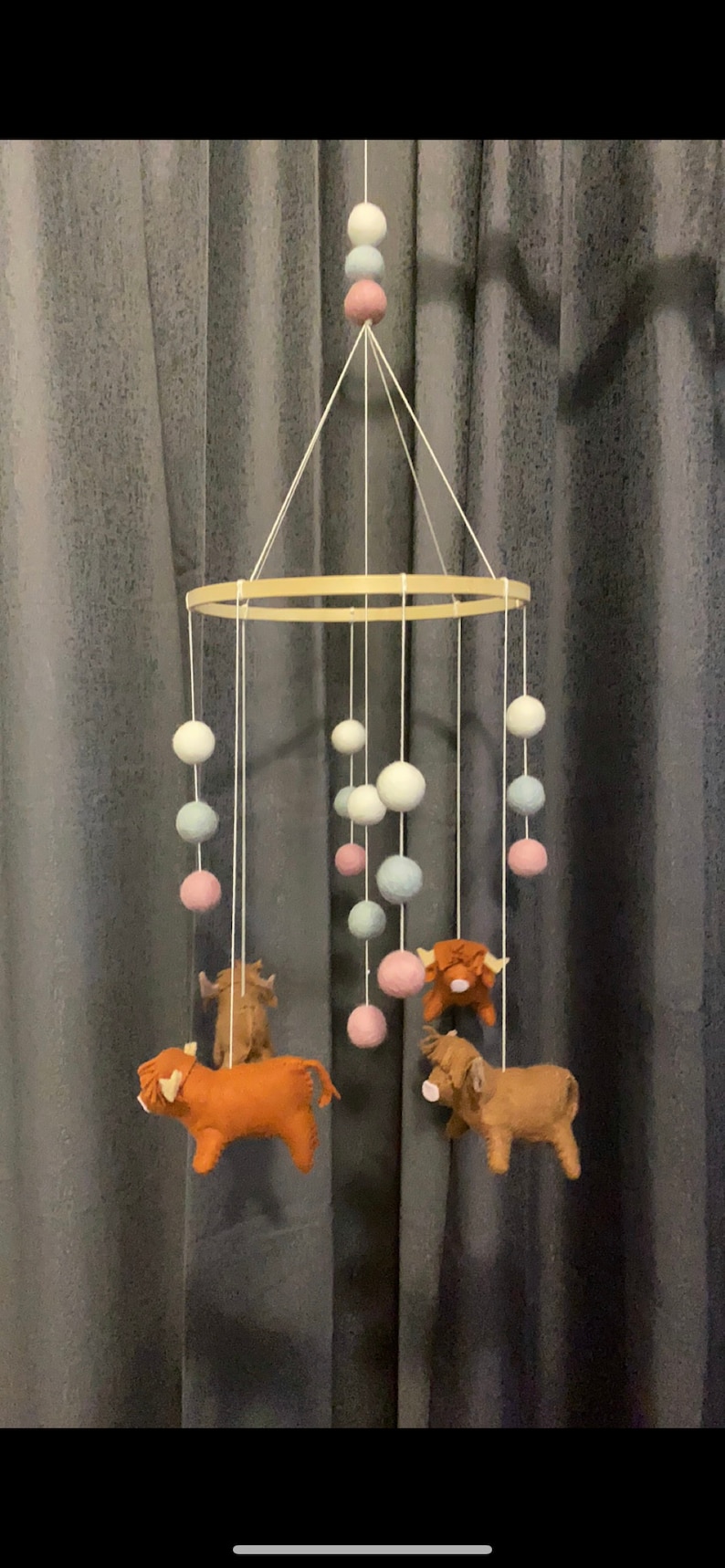 Highland Cow Baby Mobile - Etsy