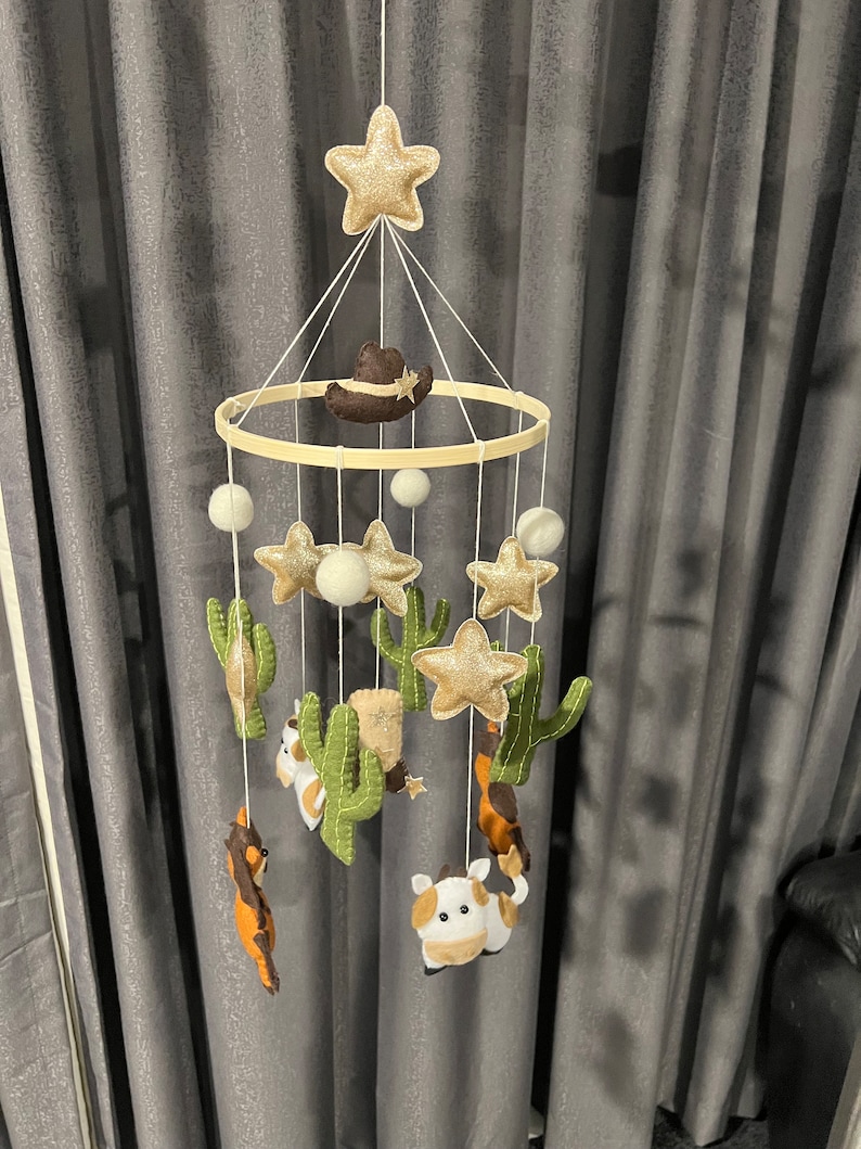 Cowboy Themed Baby Mobile - Etsy