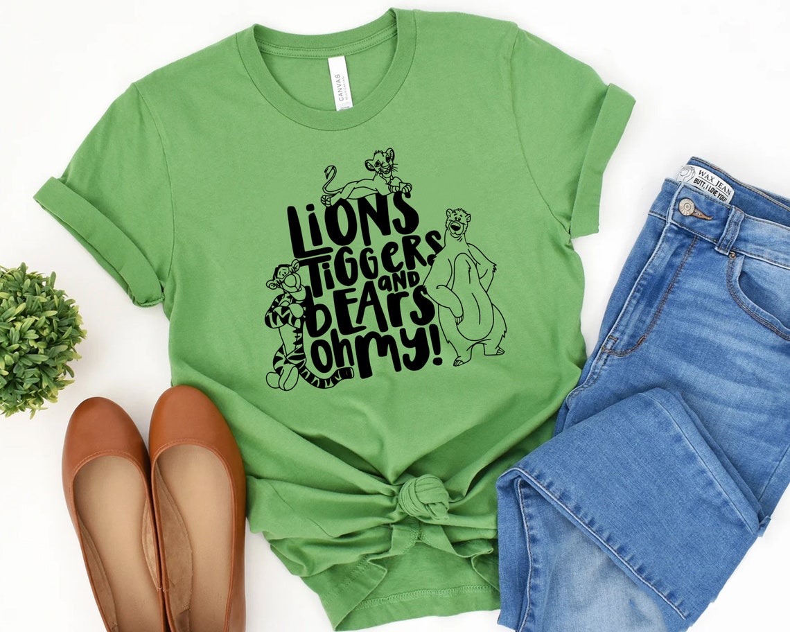 Lions Tiggers and Bears Oh My Disney Shirt Animal Kingdom - Etsy