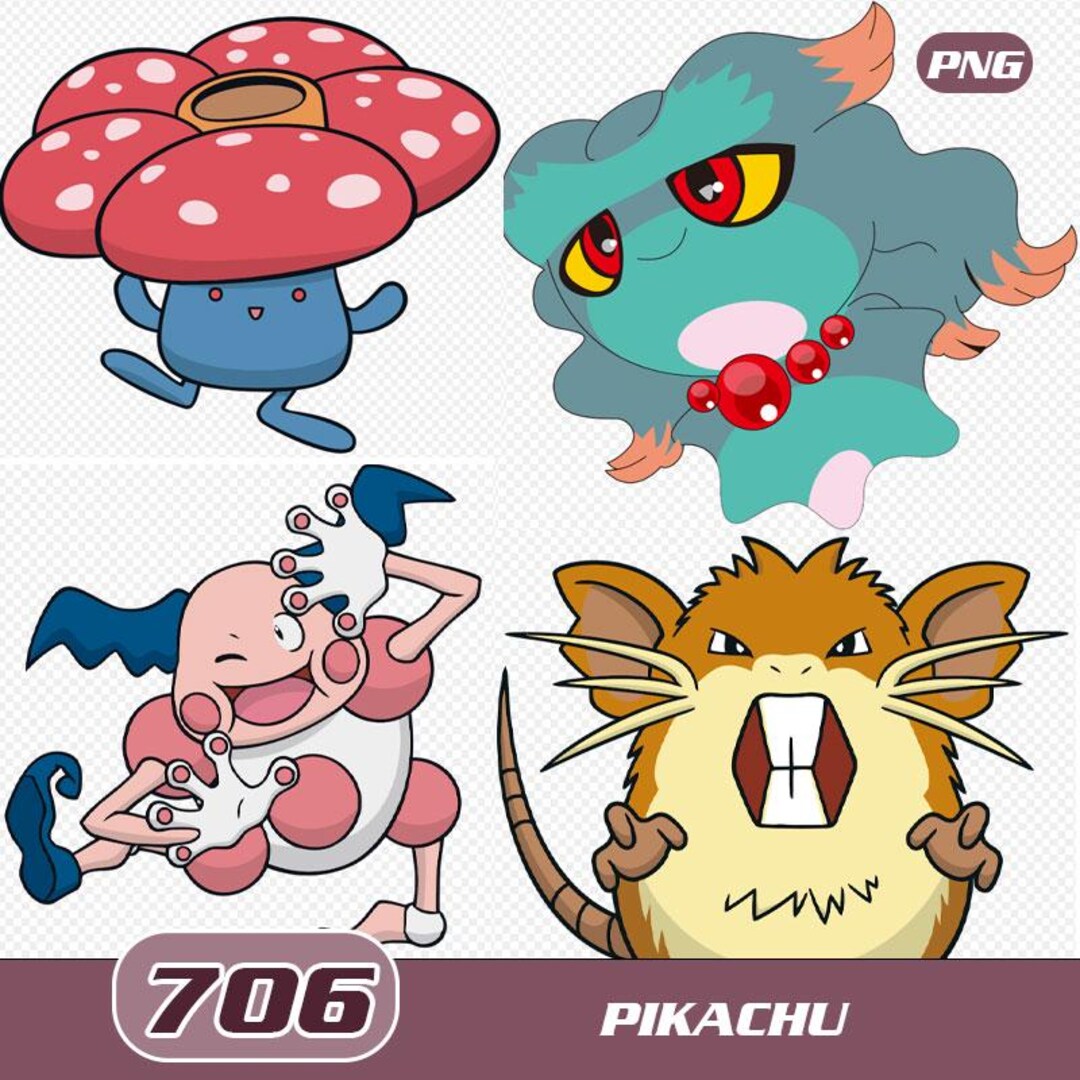 Pikachu PNG, Pokémon PNG, Bulbasaur Design, High Definition - Etsy
