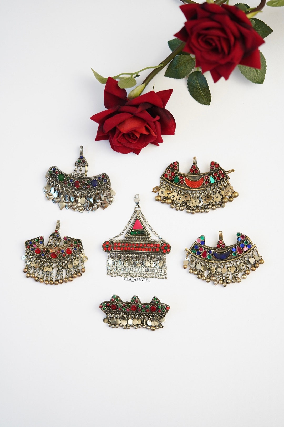 Afghan Hair Barrette, Kuchi Jewelry, Afghan Hair Pin, Afghan Hair ...
