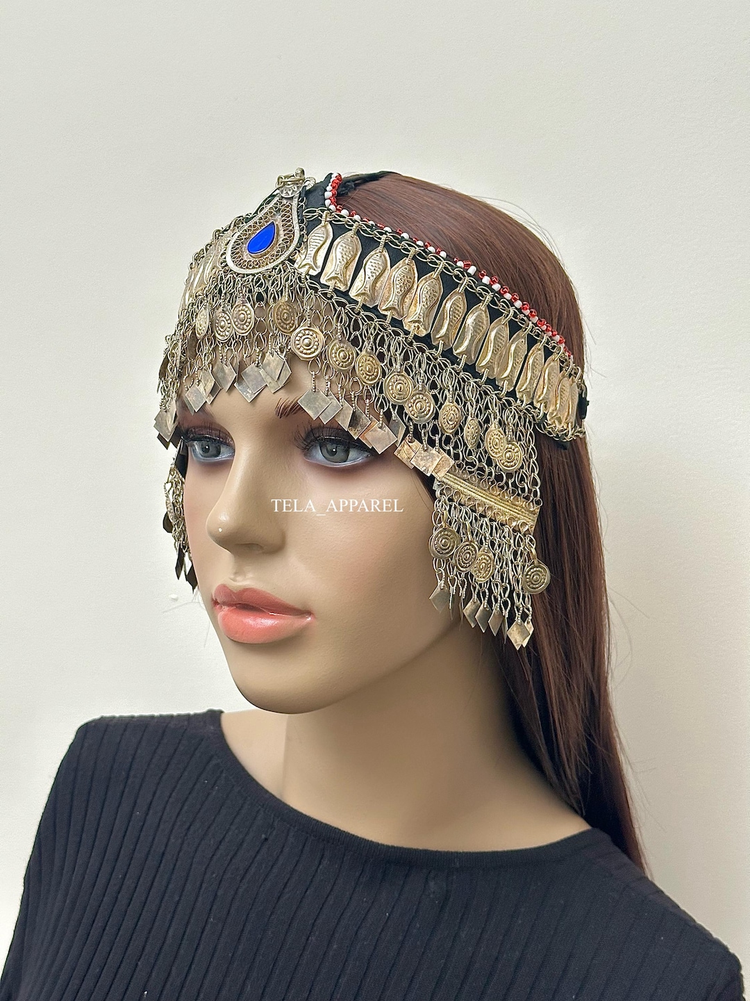 Afghan Headpiece Jewellery Afghan Vintage Headpiece Afghan Jewelry ...