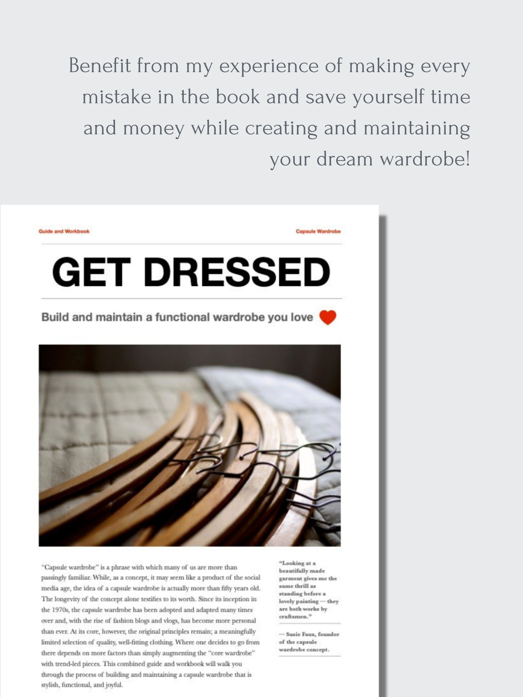 Capsule Wardrobe Guide & Workbook Printable PDF 22 Pages, 7,000 Words ...