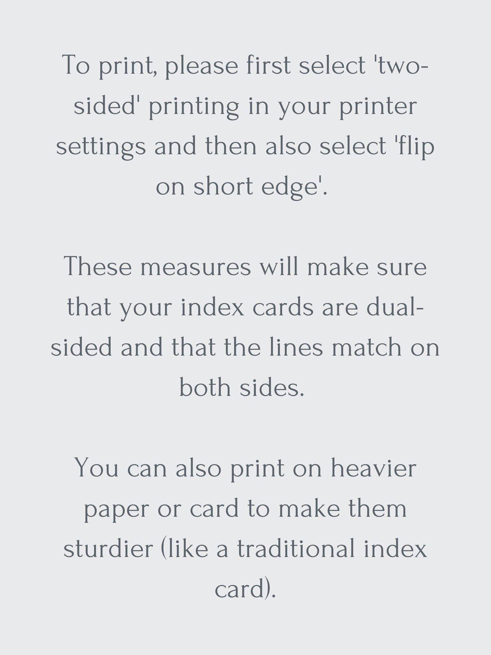 Pastel Index Cards Standard Size Printable - Etsy