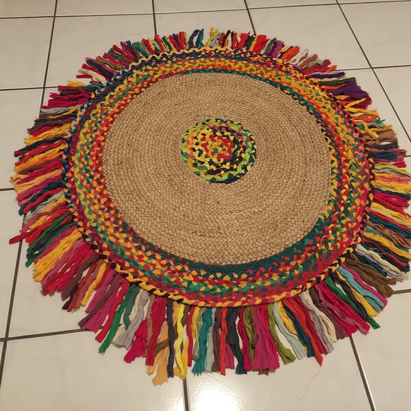 Colorful Braided Rug - Etsy