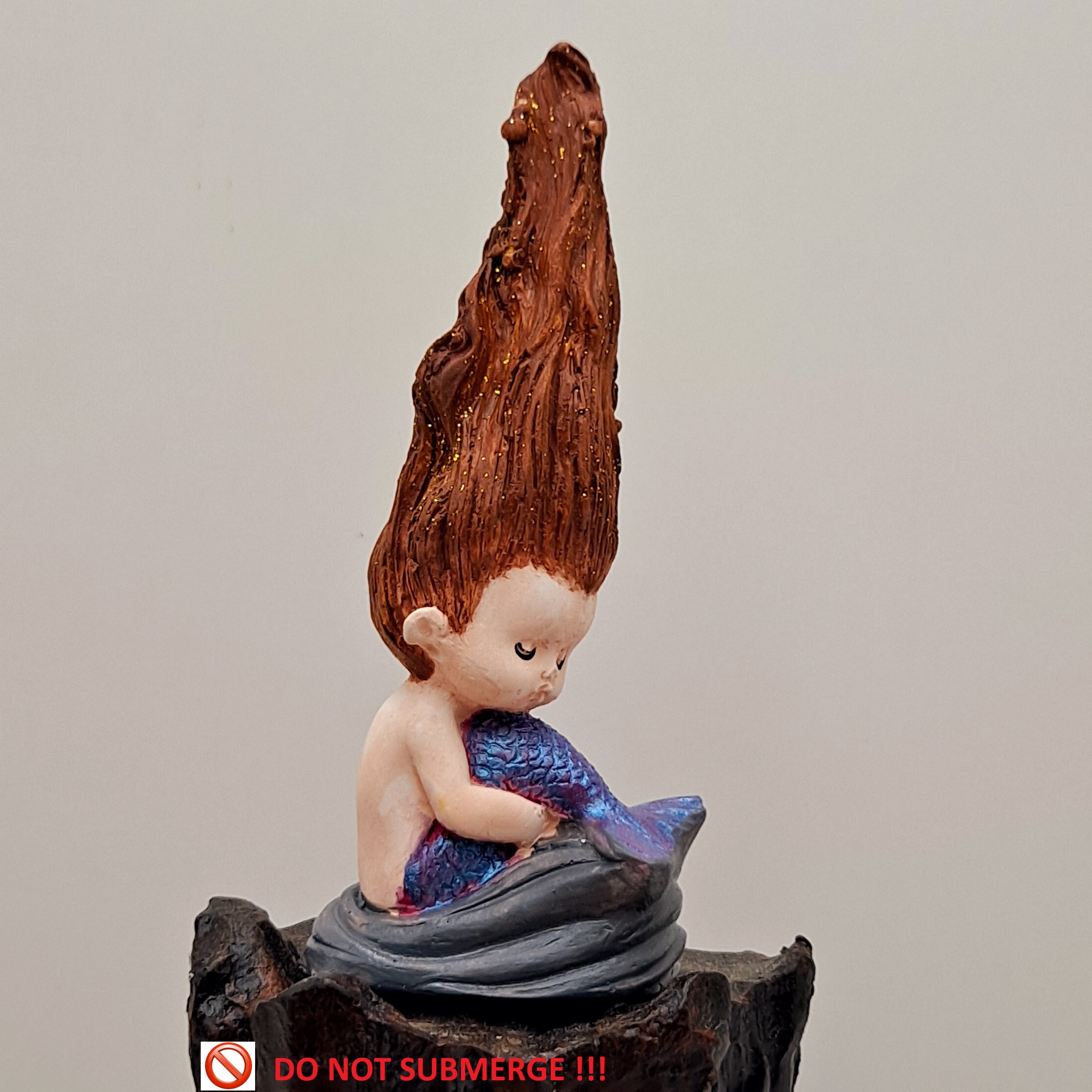 Magical Mermaid Girl Plaster Figurine Magical Creature - Etsy