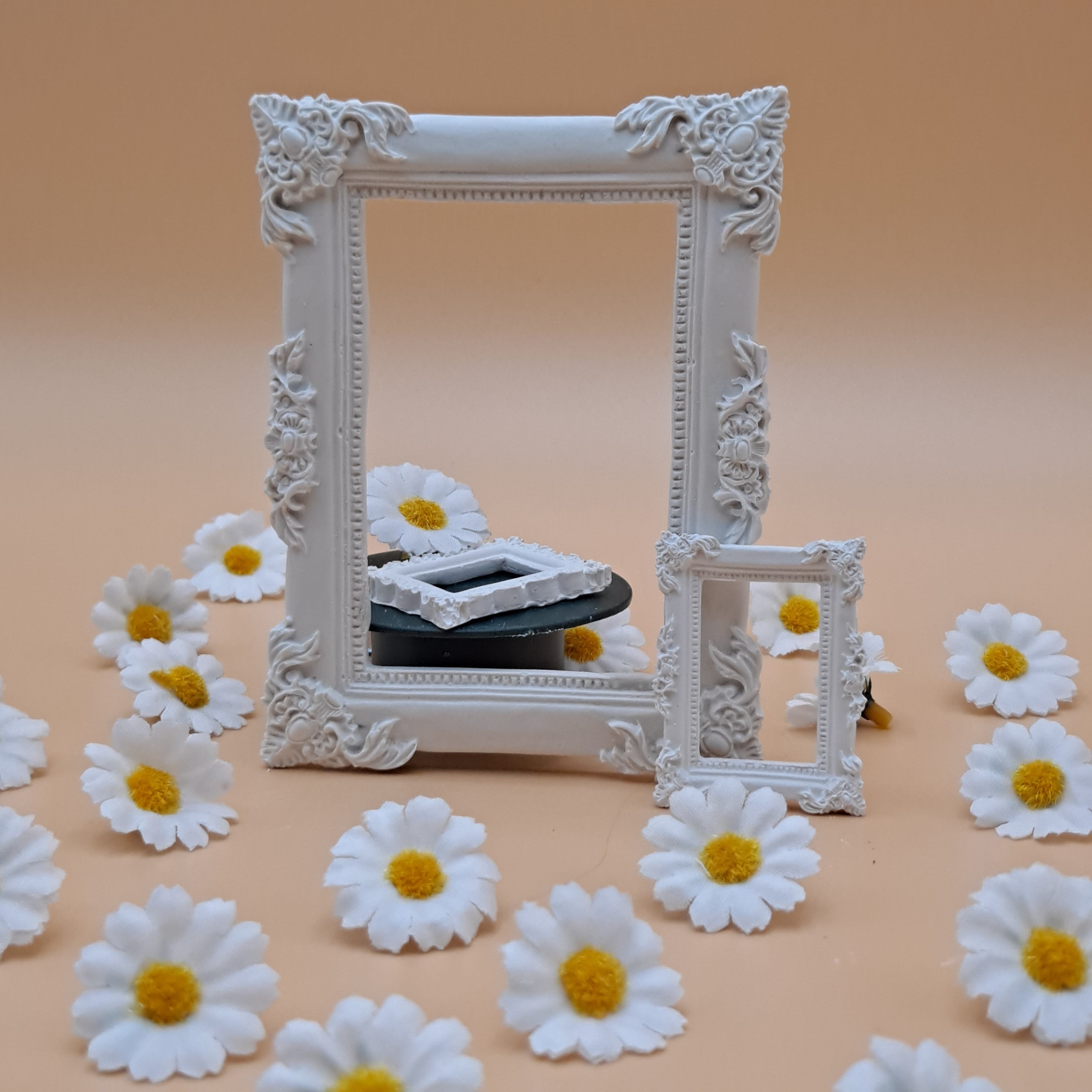 Set of 3 Small Frames, Baroque Art Wall Frame, Cottage Chic Frames ...