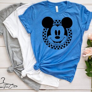 Mickey Mouse Checkered Shirt, Disney Shirt for Men, Retro Disney Shirt ...