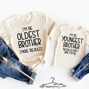Oldest Brother Shirt, Youngest Bro Shirt, Middle Bro Shirt, Gift for ...