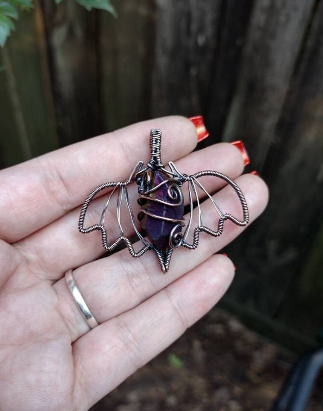 Enchanted Crystal Bat Pendant Made to Order - Etsy