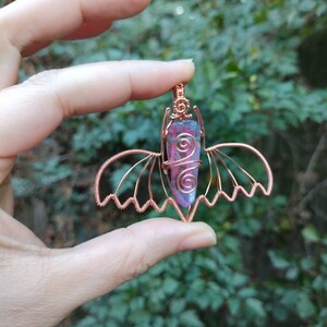 Tooty Frooty but Still Spooky Bat Pendant - Etsy