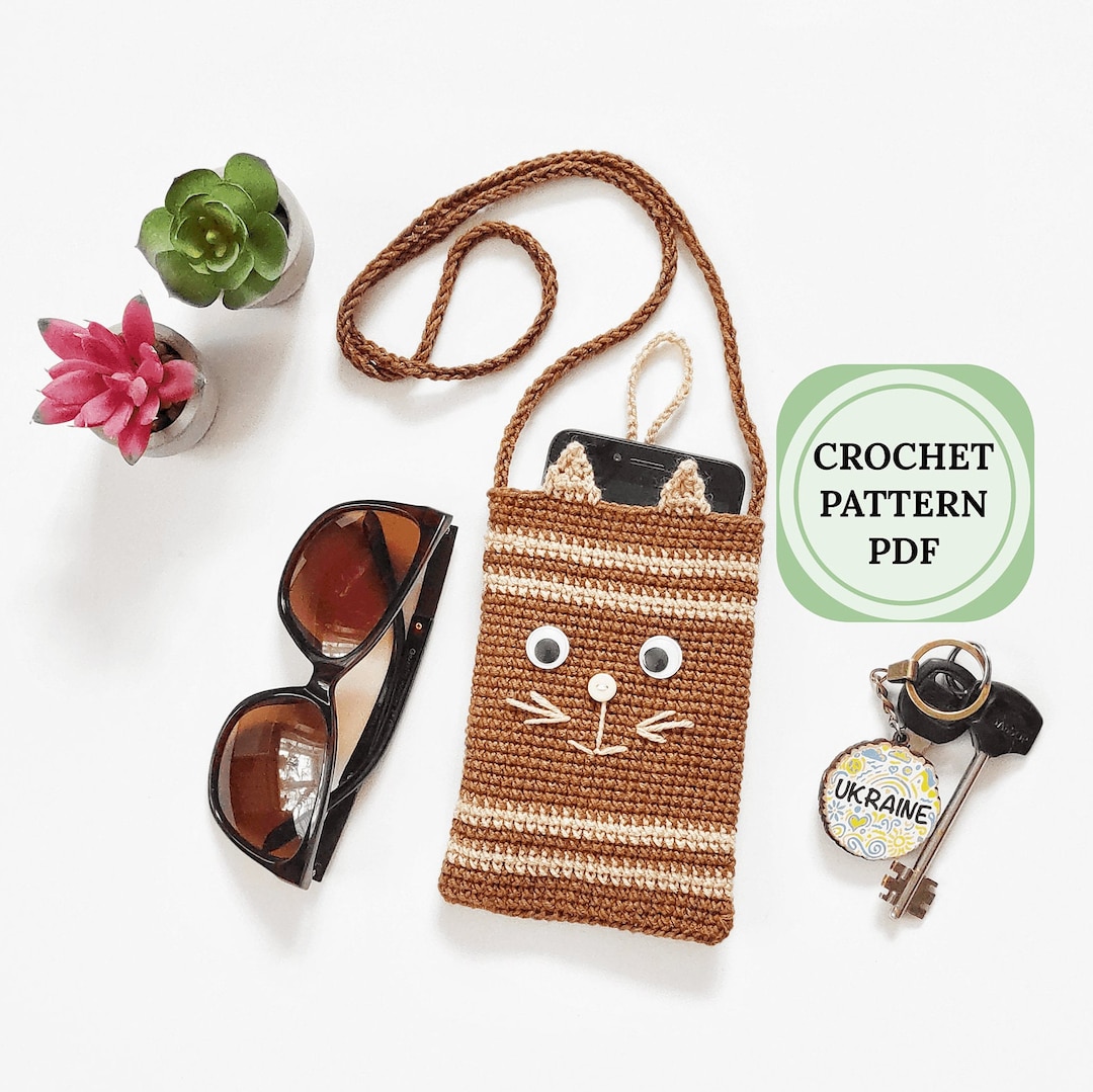 Pattern Crochet Phone Pouch, Crochet Cell Phone Purse Pattern ...