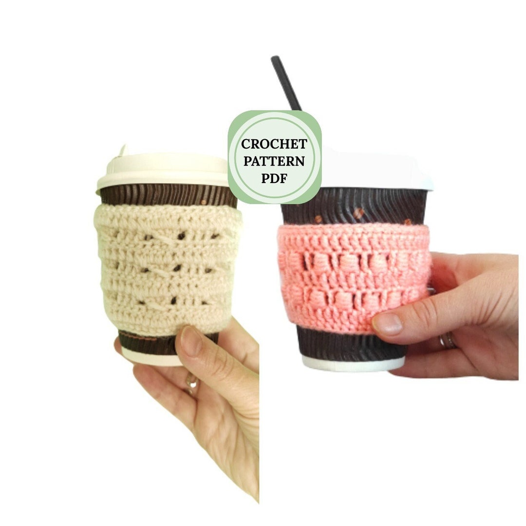 Classic Coffee Cozy Pattern, Coffee Cozy Crochet Pattern PDF, Cup Cozy ...