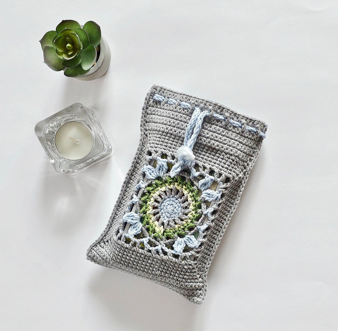 Tarot Bag Pattern, Drawstring Bag Crochet Pattern, Granny Square ...