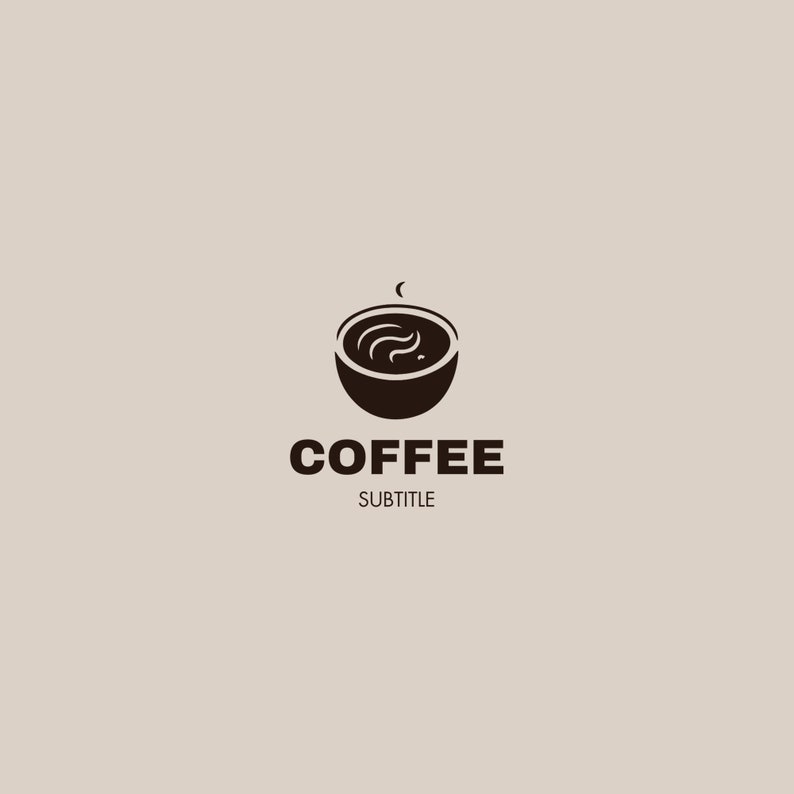 10x Your Brand Impact: Unique Coffee Logo Design - Etsy