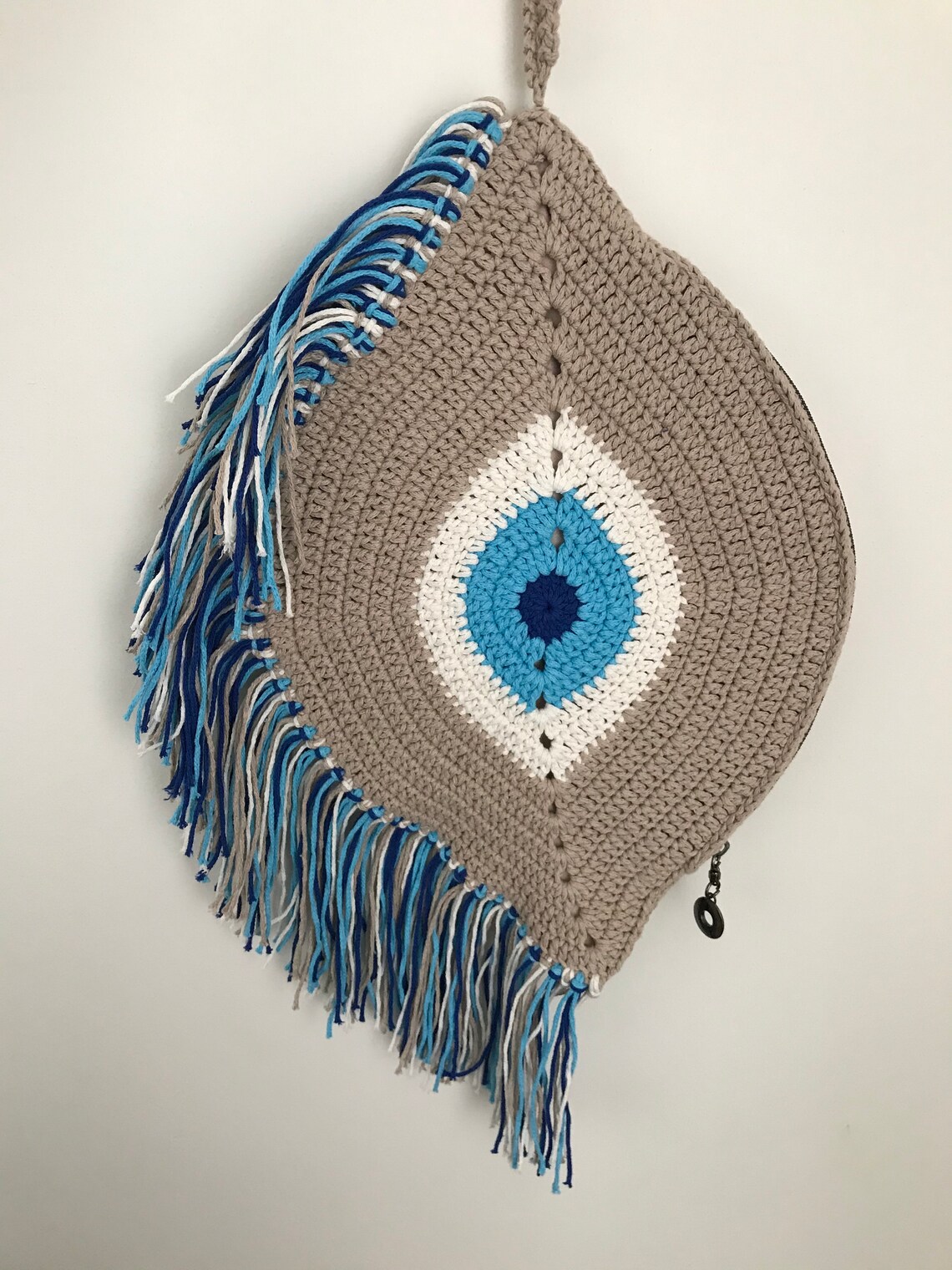 Evil Eye Clutch Bag Evil Eye Purse Crochet Clutch Boho Bag - Etsy
