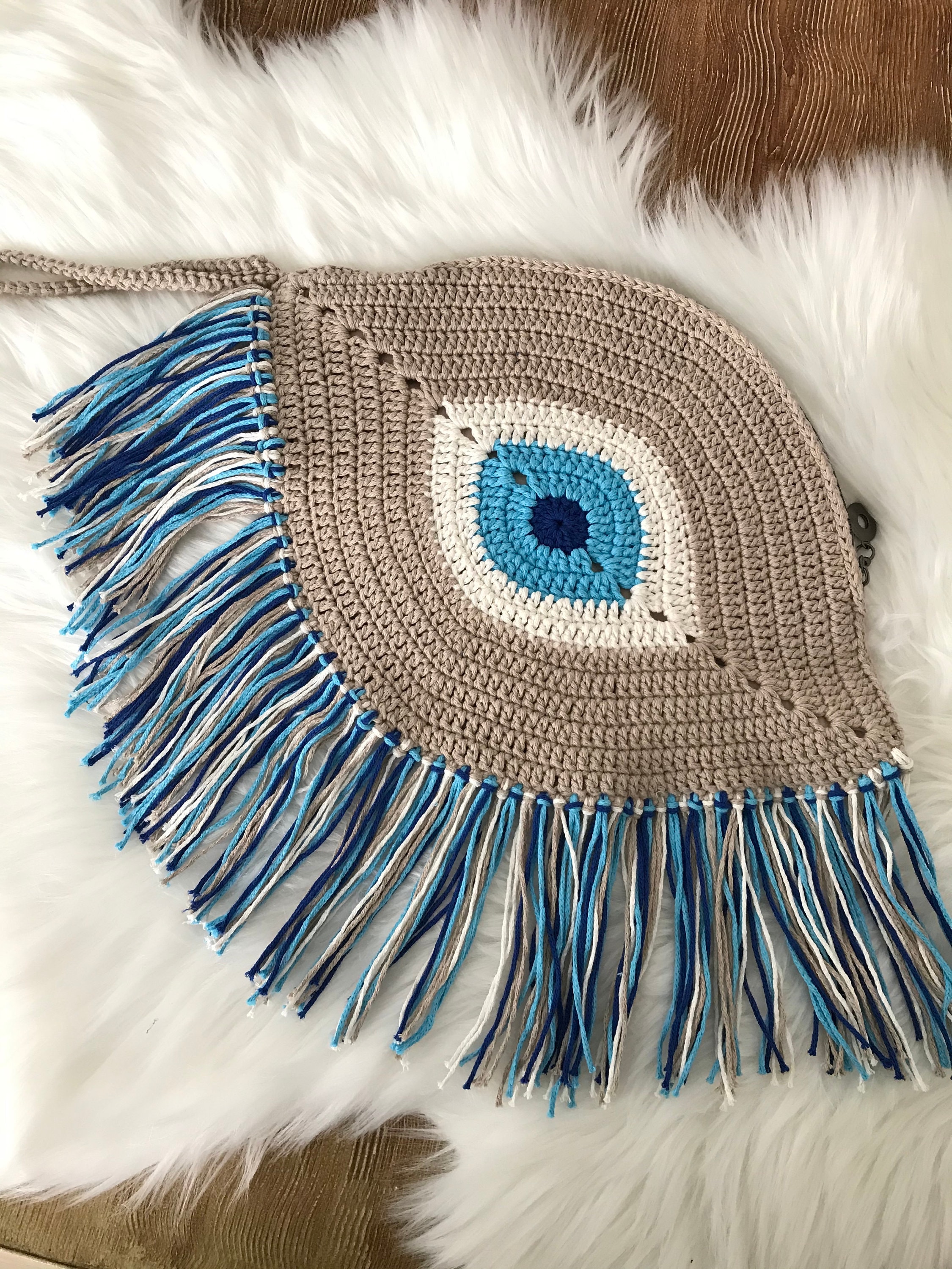 Evil Eye Clutch Bag Evil Eye Purse Crochet Clutch Boho Bag | Etsy