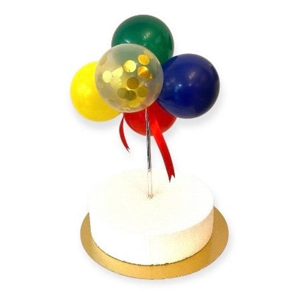 Diy Confetti Balloon Cake Topper Etsy