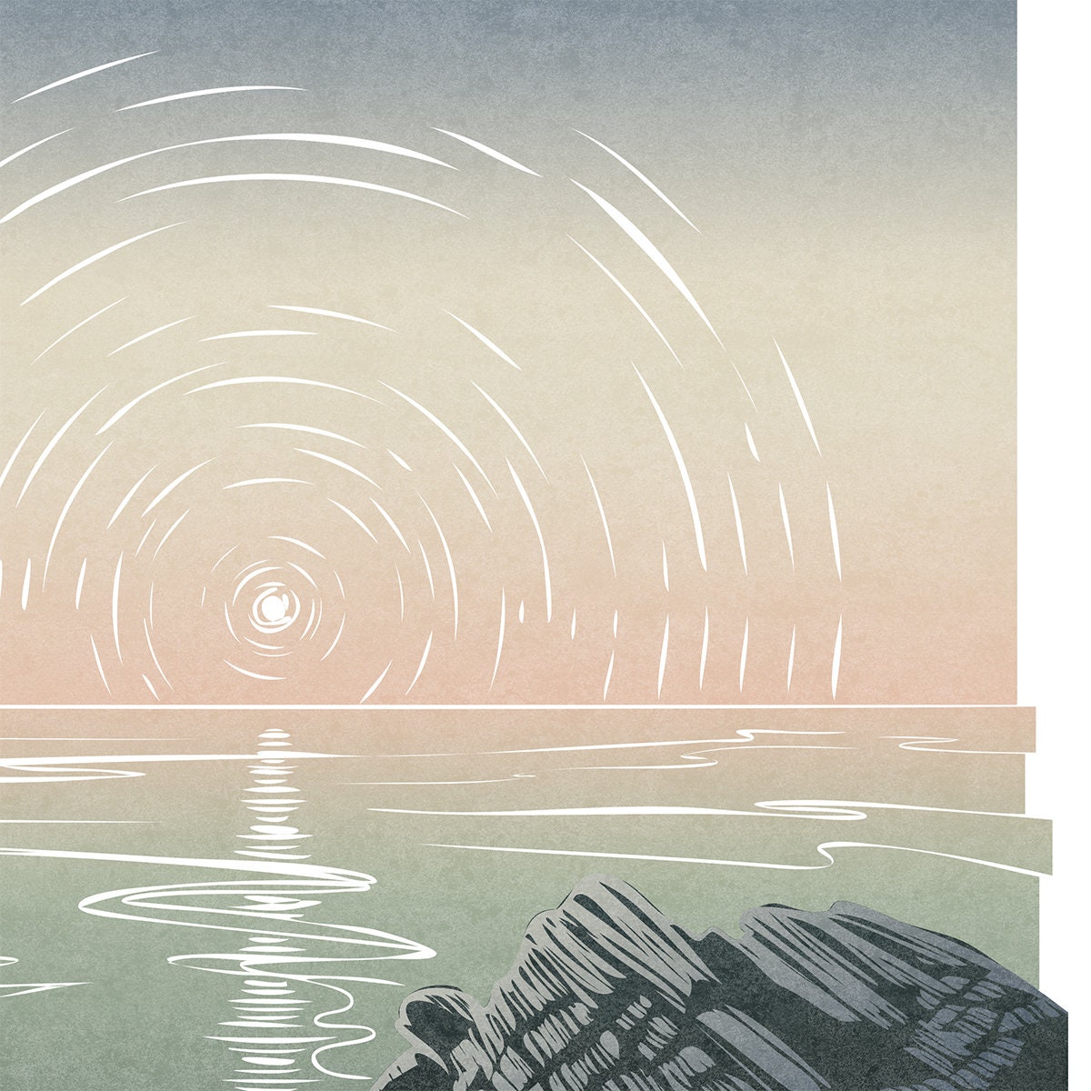 Worm's Head Gower Wales Landscape Art Print Wales - Etsy Norway