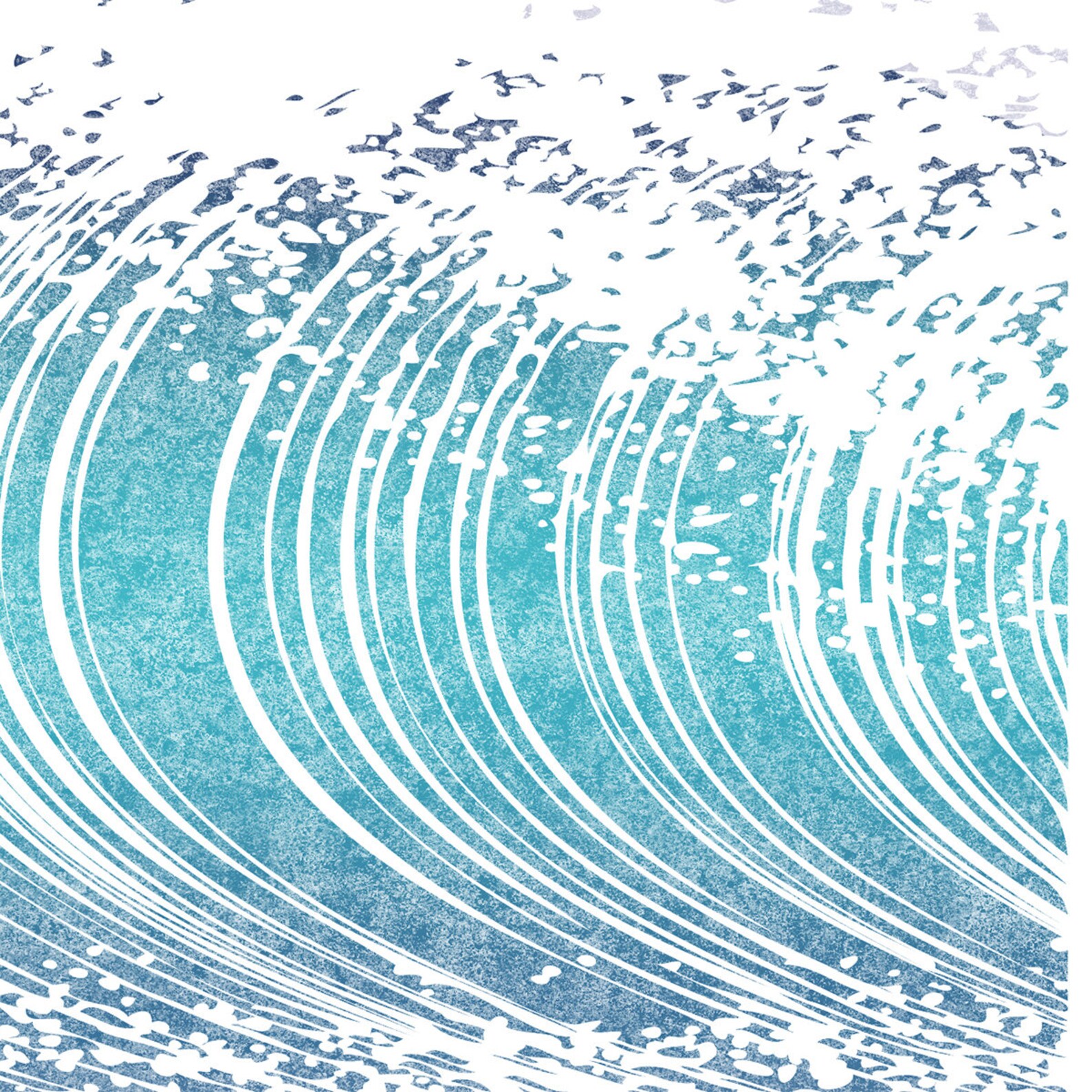 Minimalist Wave Print, "waves Iv", Wave Art, Waves Poster, Wave Prints ...