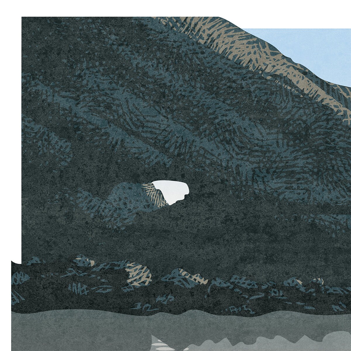 Blue Pool Bay, Gower, Wales, Landscape Art Print, Wales Travel Poster ...