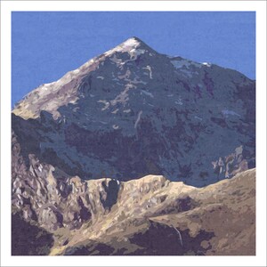 Snowdon, Snowdonia Print, Mountain Art, Landscape Art Print, Welsh ...
