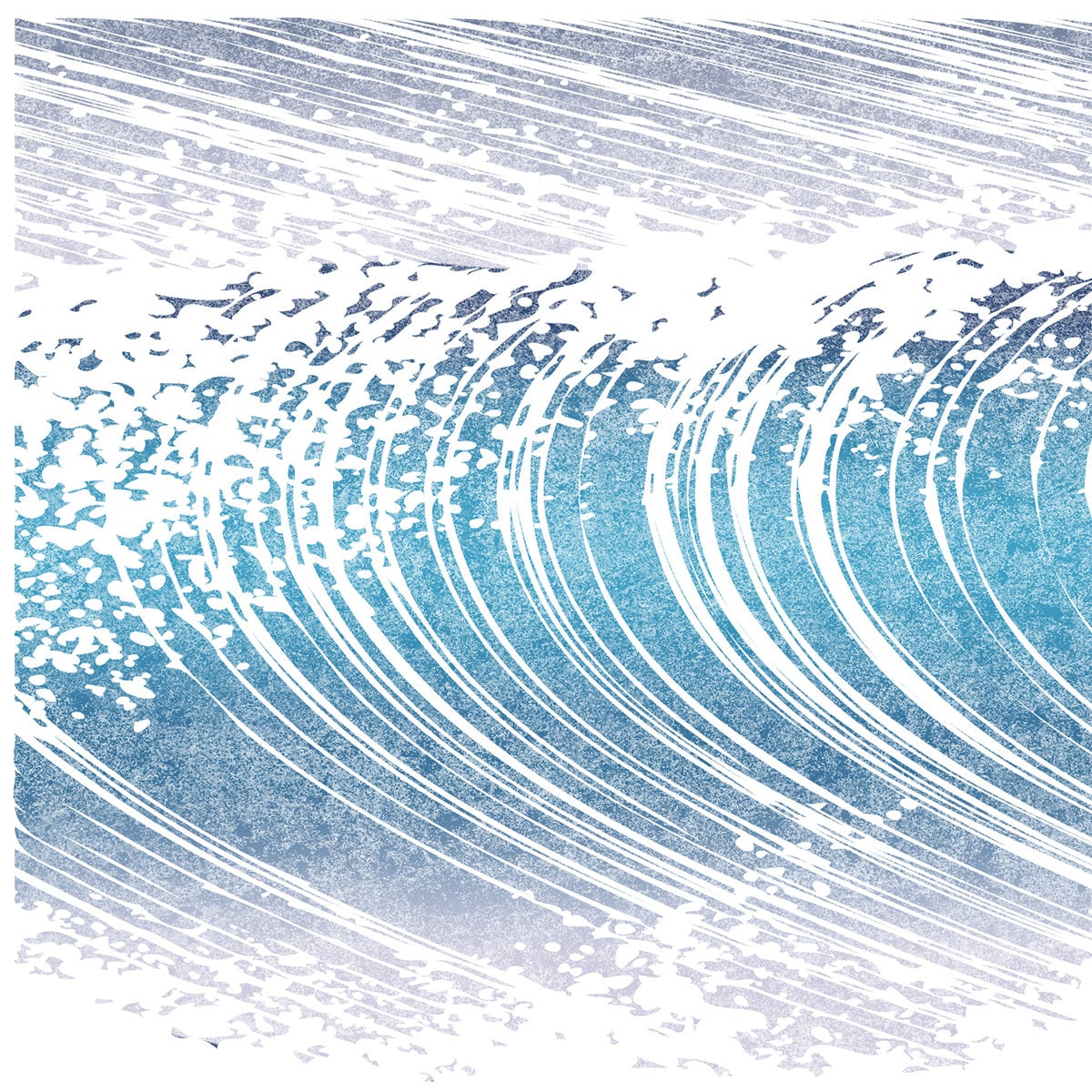 Minimalist Wave Print waves Iv Wave Art Waves - Etsy UK