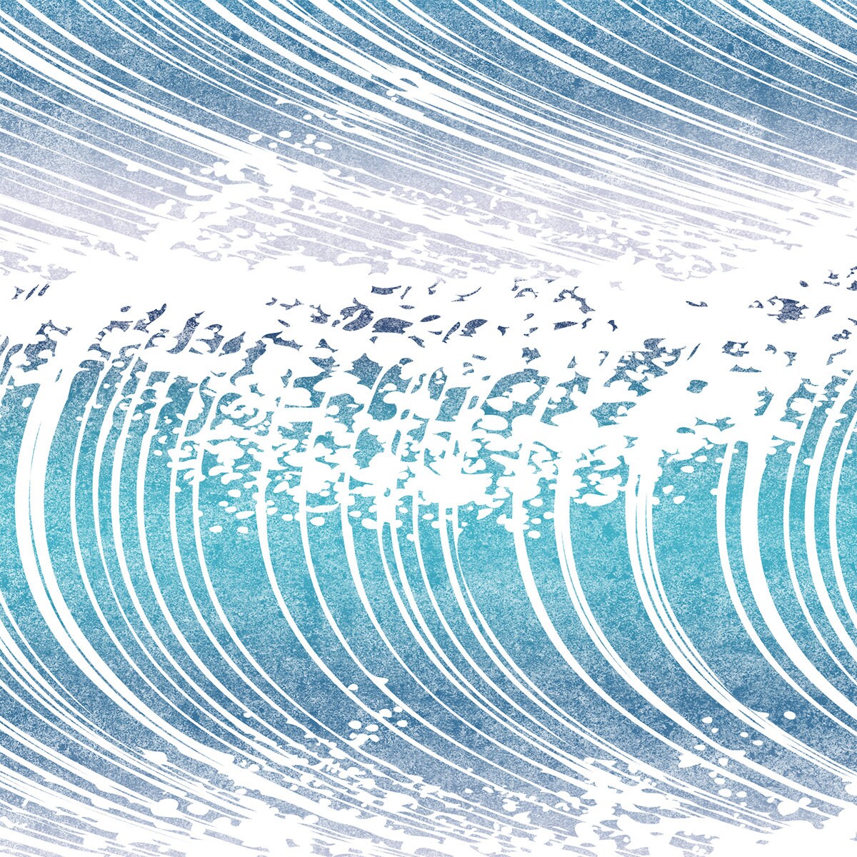 Minimalist Wave Print Waves IV Wave Art Waves | Etsy