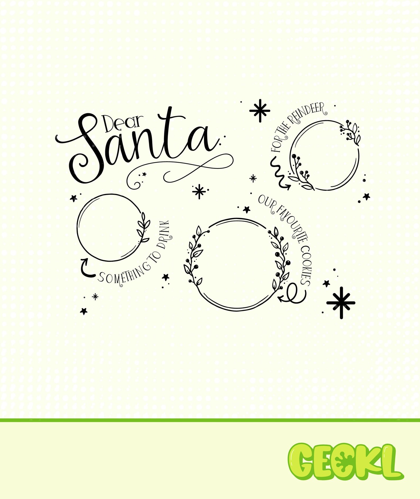 Dear Santa Cutting Board Svg Graphic Svg Files for Cricut and - Etsy India