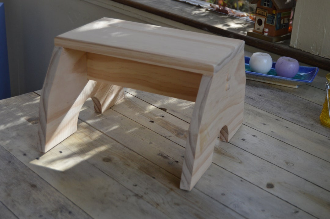 Unfinished Wooden Step Stool - Etsy
