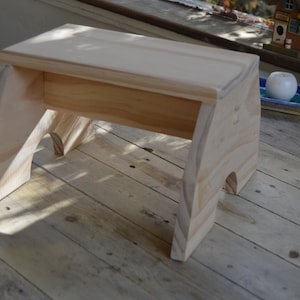Unfinished Wooden Step Stool - Etsy