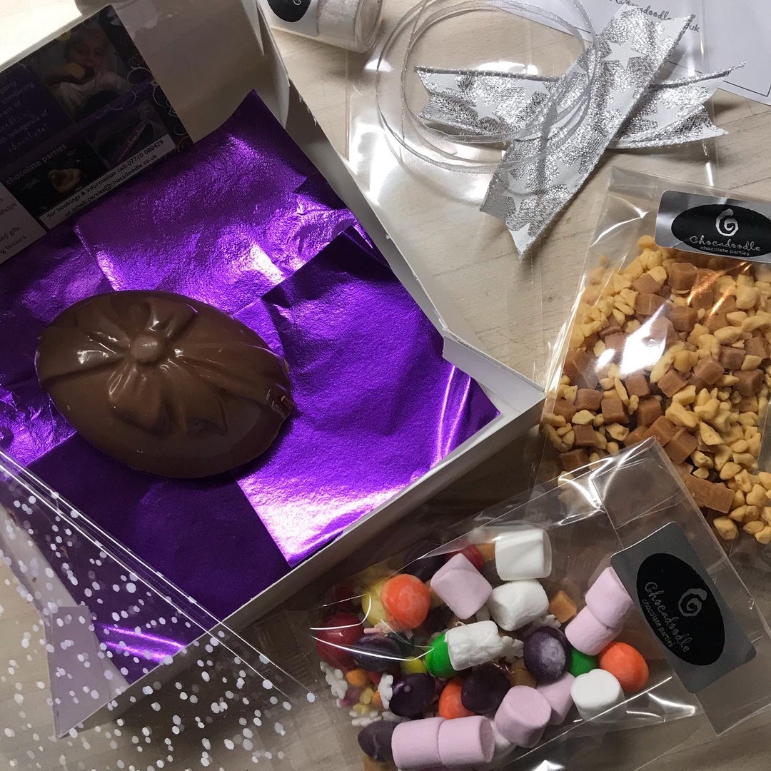 Chocolate Easter Egg Decorating Kit Etsy