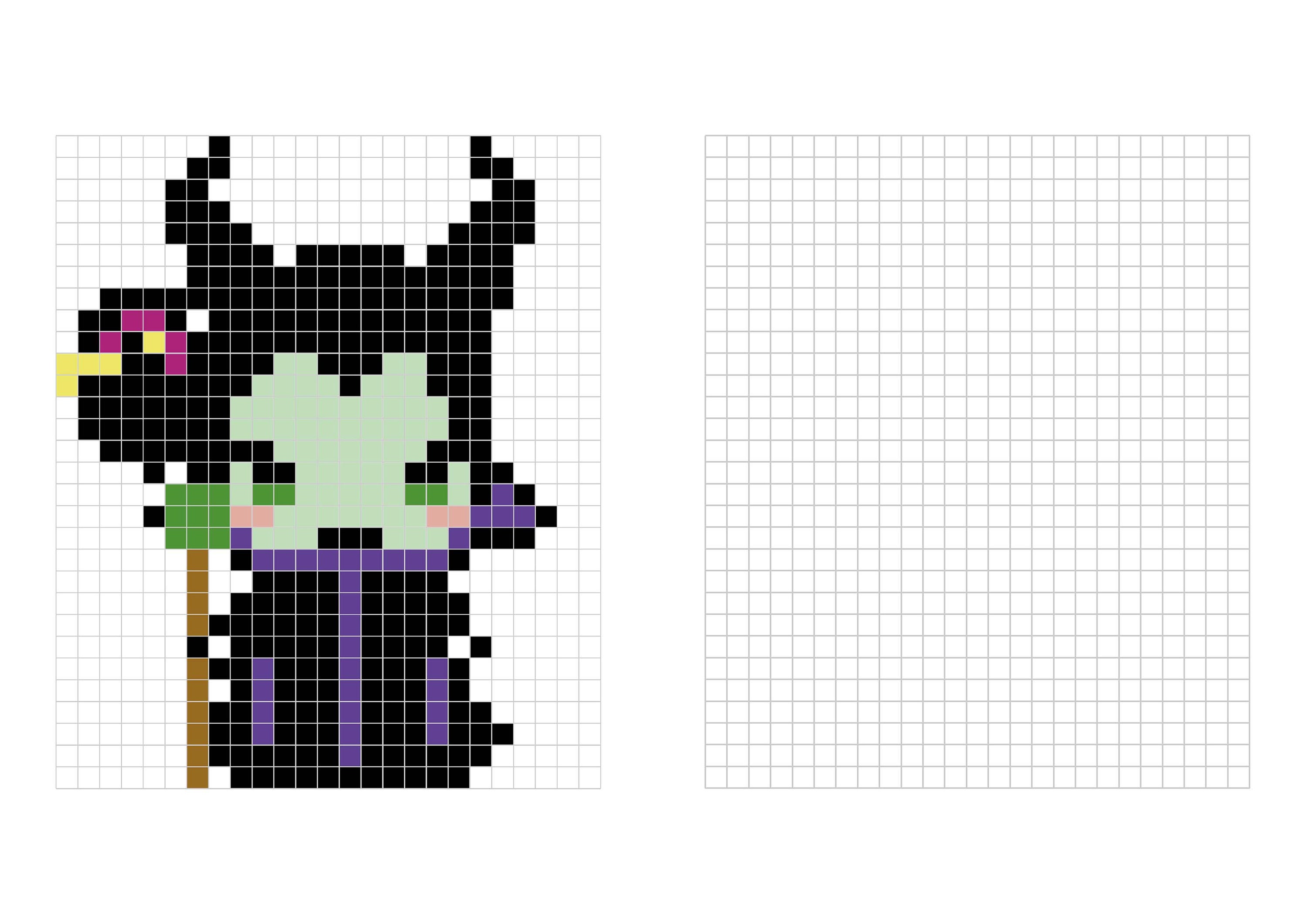 Pixel Party: the Art of Coloring in Pixels Coloring Pixel 23 - Etsy