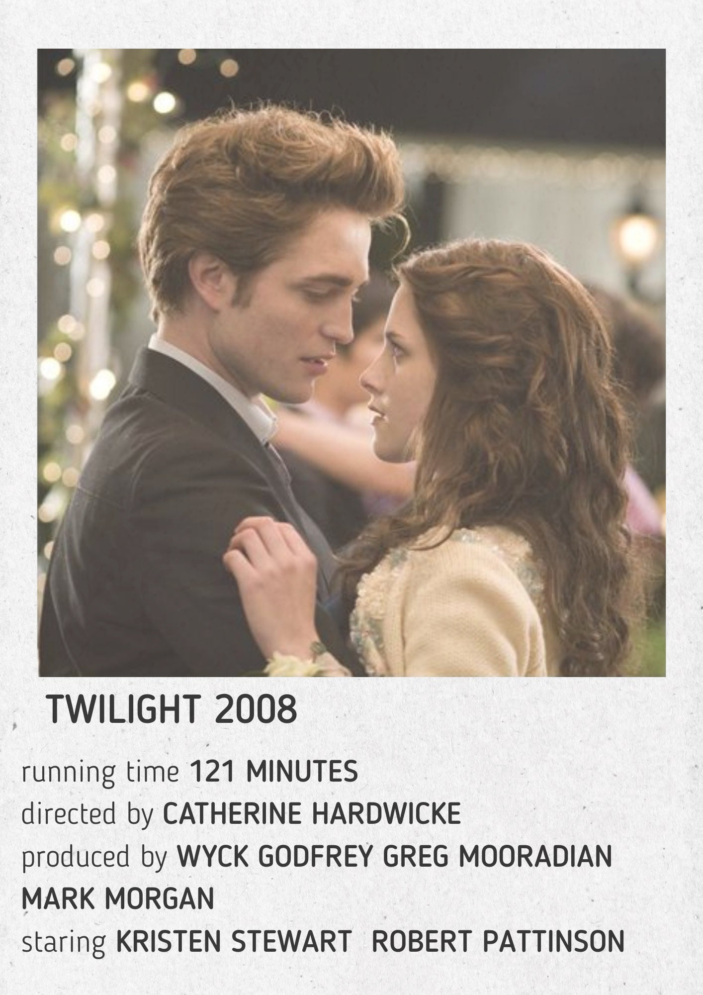 Minimalist Aesthetic the Twilight Saga Movies Polaroid Style Poster ...