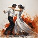Timeless Abstract Couple Dancing, Bundle of 4 PNG Files for Wall Art ...