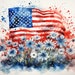 Independence Day, American Flag, Watercolor, Bundle of 5 PNG Files ...