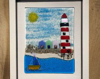Fused Glass Lighthouse - Etsy