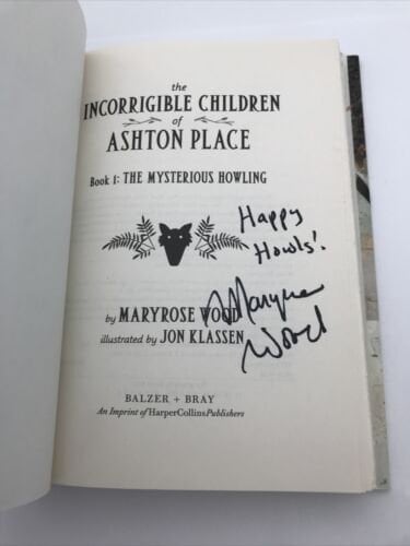 The Mysterious Howling by Maryrose Wood 2010, Hardcover SIGNED 1st - Etsy