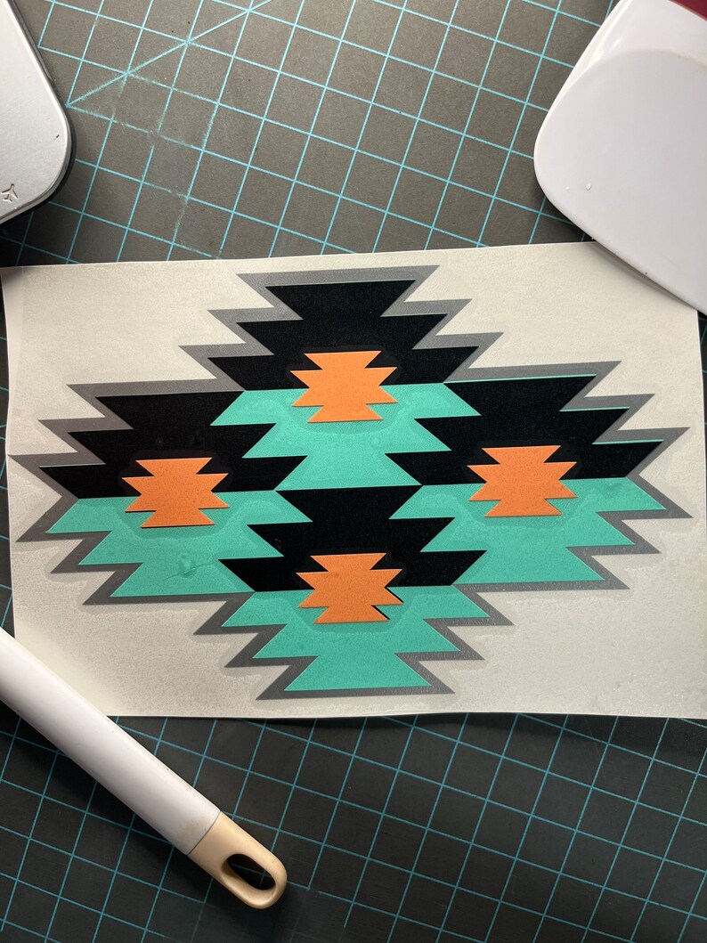 Aztec/tribal Layered Vinyl Decal - Etsy