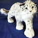 BABY SNOW LEOPARD Plush Toy, Unique Plush Toy - Etsy