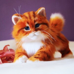 PLUSH KITTY, Plush Toy, 3D Realistic Cat Plushie, Plush Toy, Gift for ...