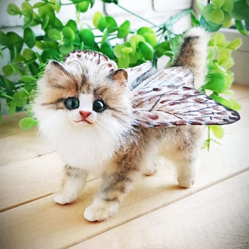 Winged Cat - Etsy