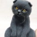 CAT VASYA Needle Felted Collectible Realistic Animals | Etsy
