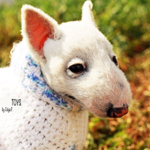 Bull Terrier Plushie, Plush Dog, 3D Realistic Dog, Realistic Art Doll ...