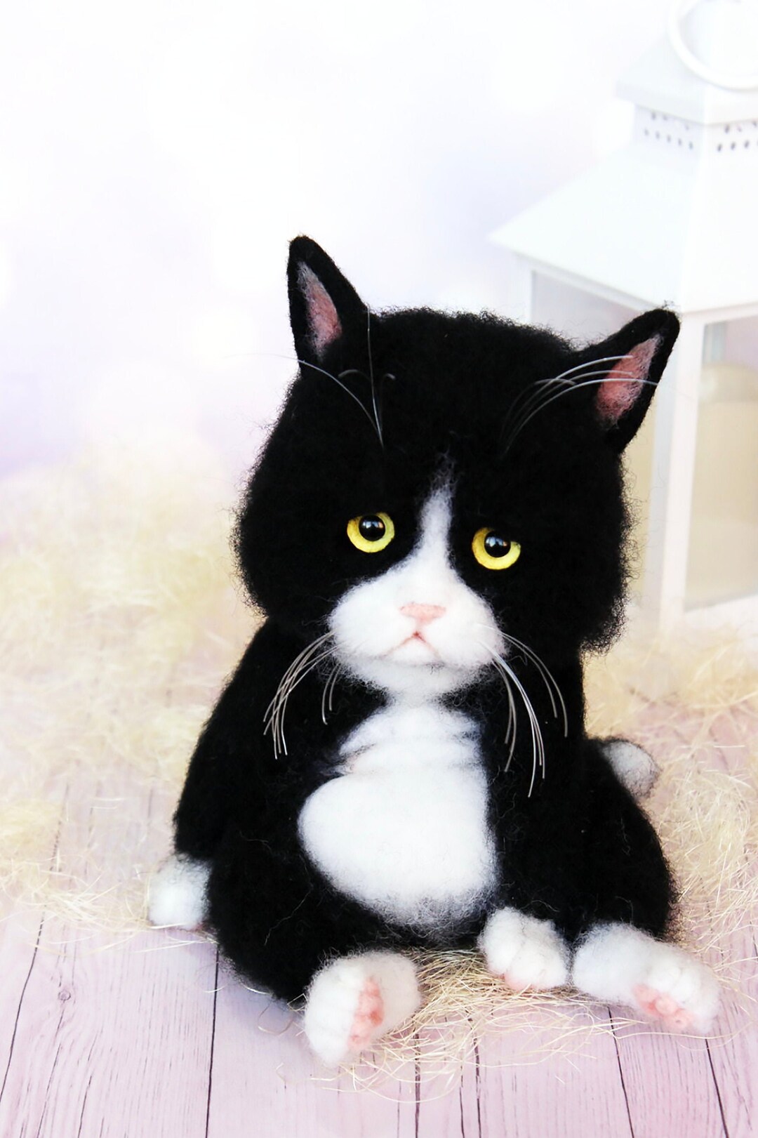 SAD CAT PHIL Needle Felted Cat Needle Felted Animal Felted - Etsy