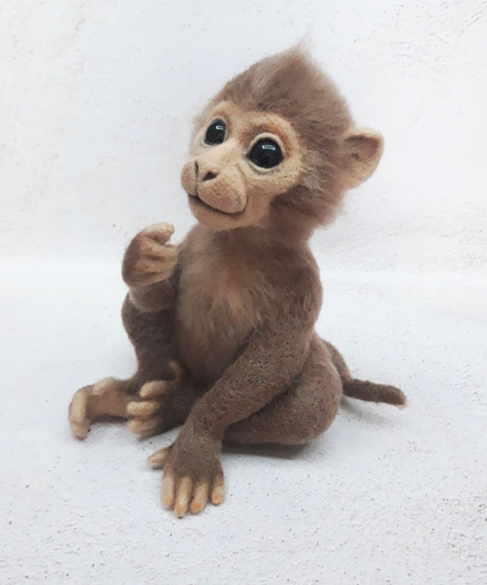 READY TO SHIP Felted Baby Monkey Needle Felt Monkey - Etsy