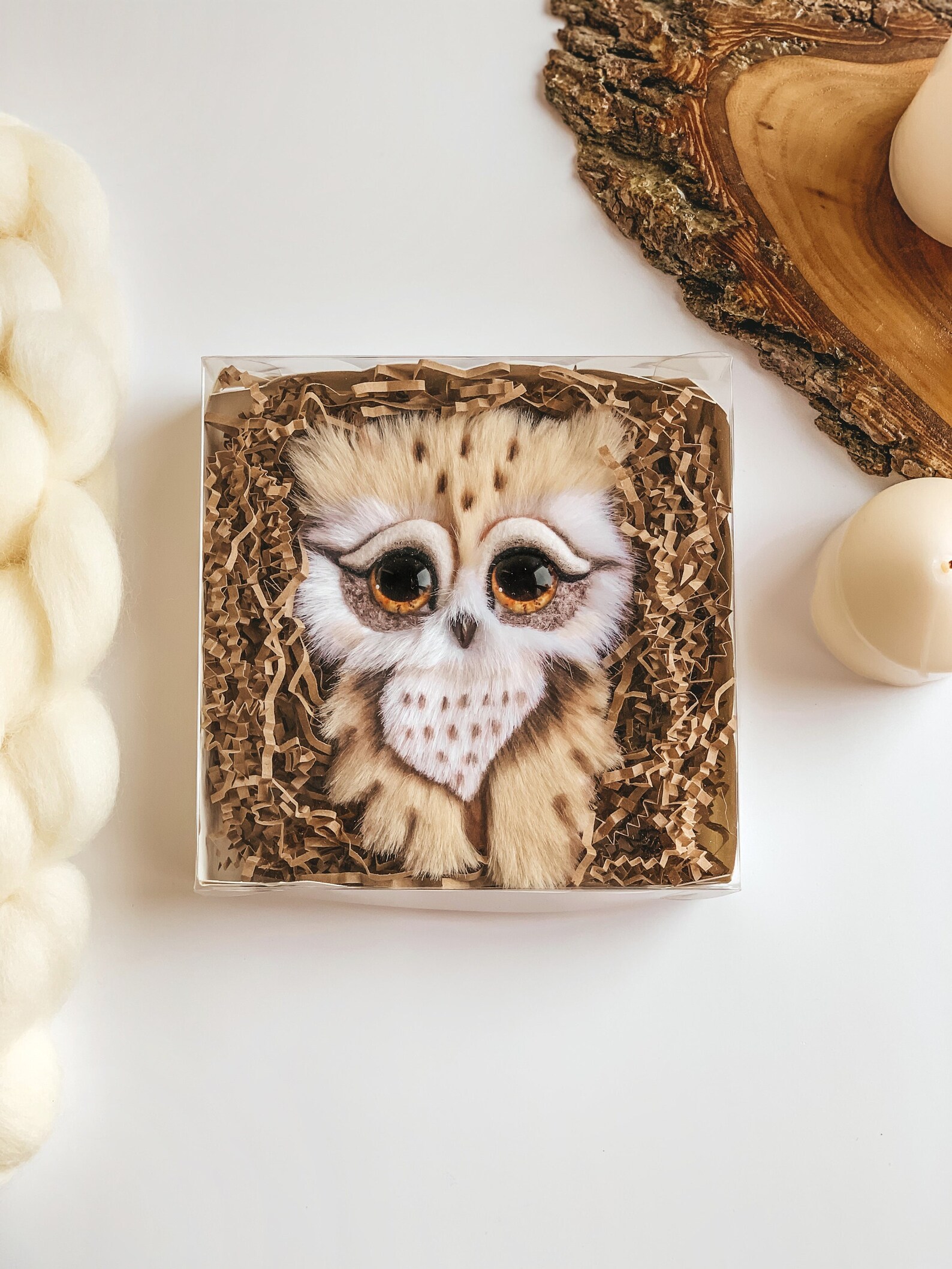 OWL BROOCH From PHOTO Owl Face Brooch Owl Portrait Brooch - Etsy