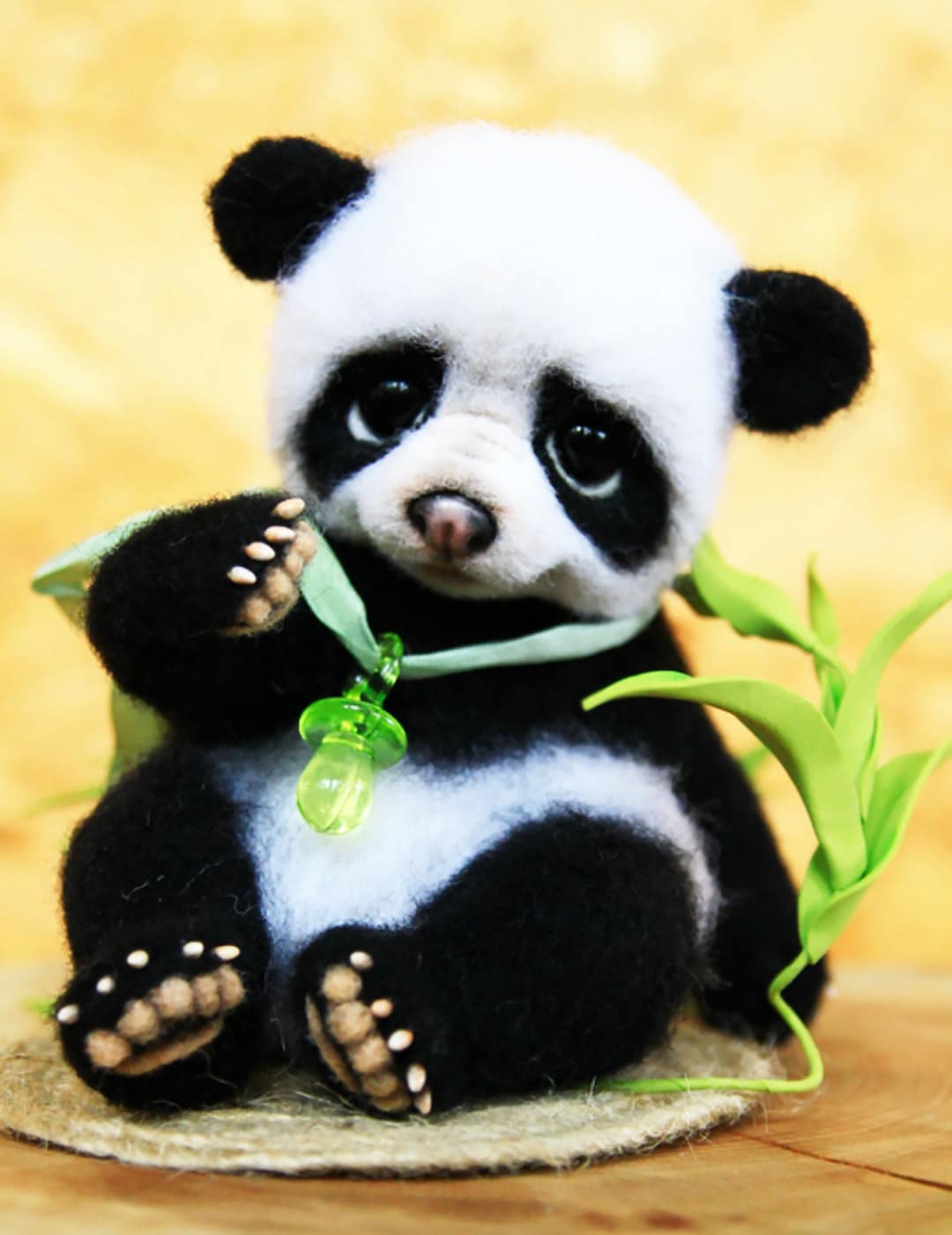 BABY PUNDA Amy Needle Felted, Realistic Animals, Handmade Gifts and ...